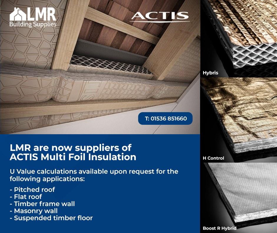MULTI FOIL INSULATION - ACTIS | LMR Building Supplies